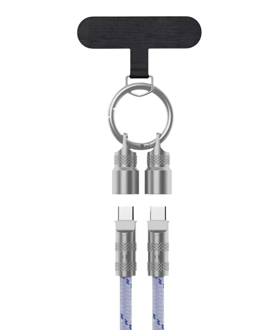 ZIZO PowerVault Link+ Lanyard USB-C Cable Black - iStore